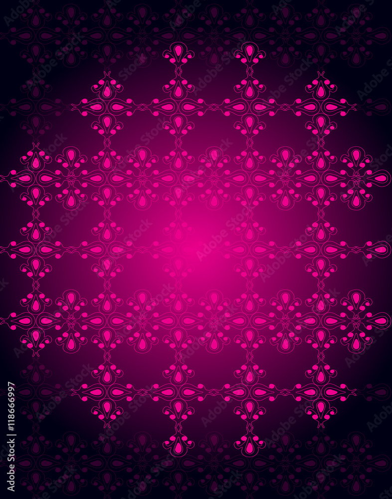Seamlessly Wallpaper with Dark Pink Color Tones Stock Vector | Adobe Stock