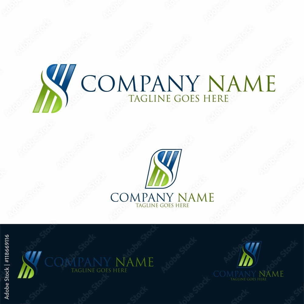 letter S business investment logo Stock Vector | Adobe Stock