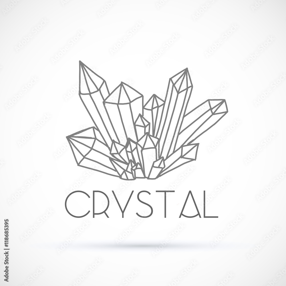 crystal Stock Vector | Adobe Stock