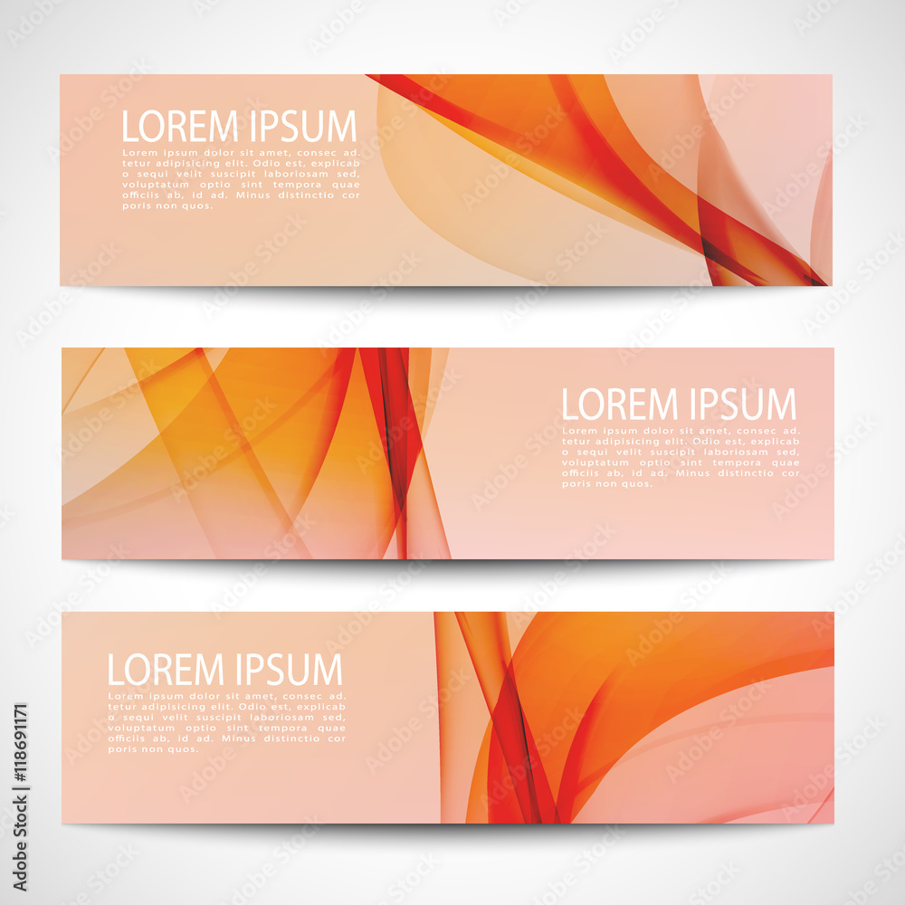 Abstract header orange wave orange line vector design. Orange ...