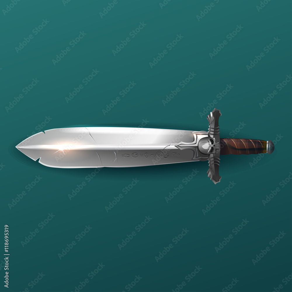 Barbarian sword Stock Vector | Adobe Stock