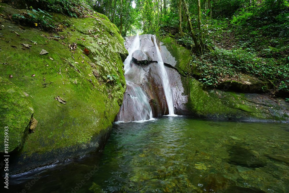 Kipungit waterfall in Poring Hot Spring, Kota Kinabalu National Park ...
