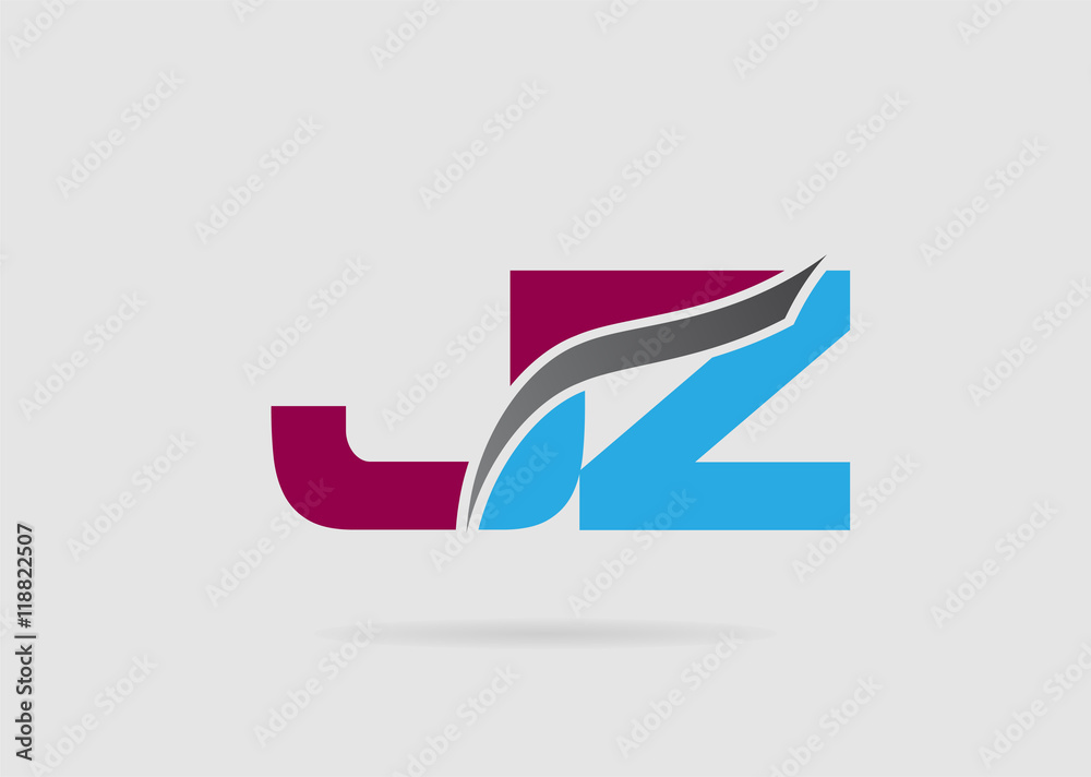 JZ Logo. Vector Graphic Branding Letter Element Stock Vector | Adobe Stock