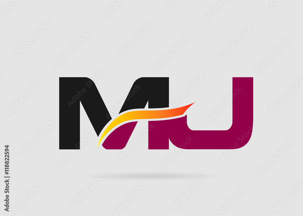 Letter MJ Logo Stock Vector | Adobe Stock