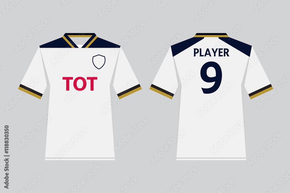 Set of soccer jersey or football kit template for football club. Soccer ...