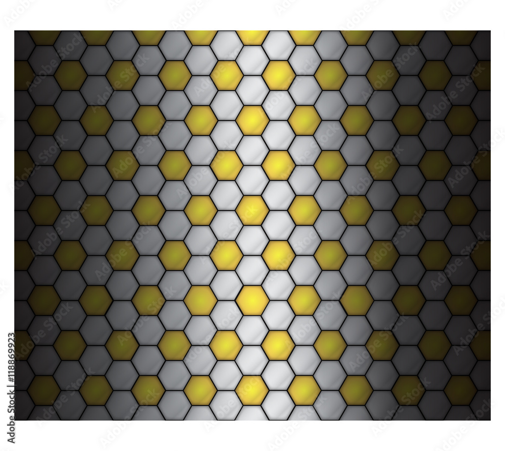 yellow metalic polygon background - abstract Stock Photo | Adobe Stock