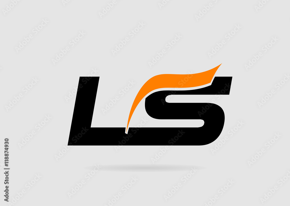 L and S logo vector. logotype template Stock Vector | Adobe Stock