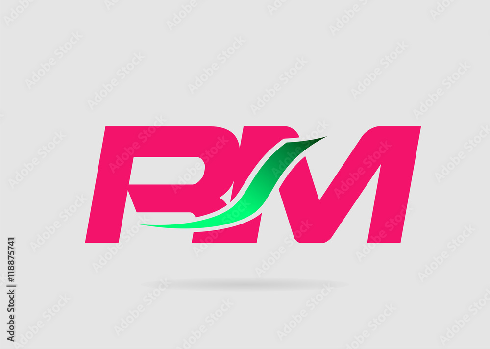 Elegant alphabet R and M letter logo. Vector illustration Stock Vector ...