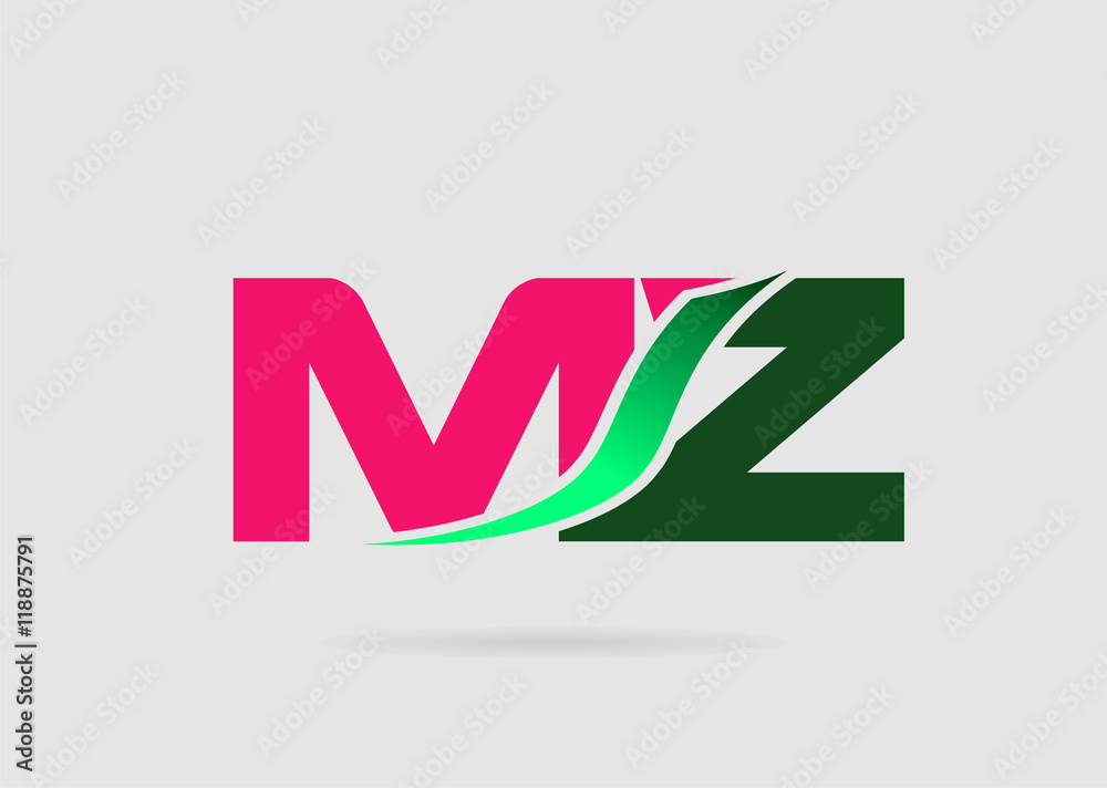 Letter M and Z logo vector Stock Vector | Adobe Stock