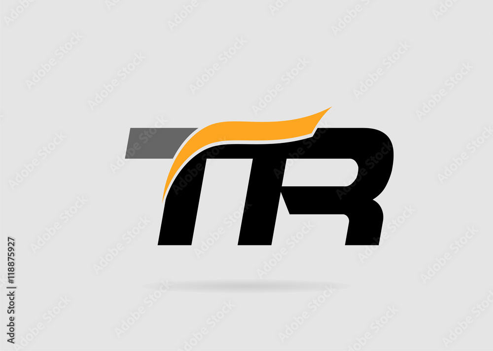 Letter T and R logo template Stock Vector | Adobe Stock