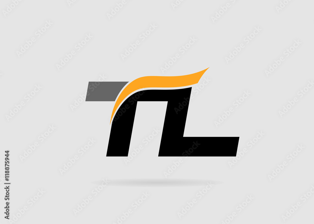Letter T and L logo template Stock Vector | Adobe Stock