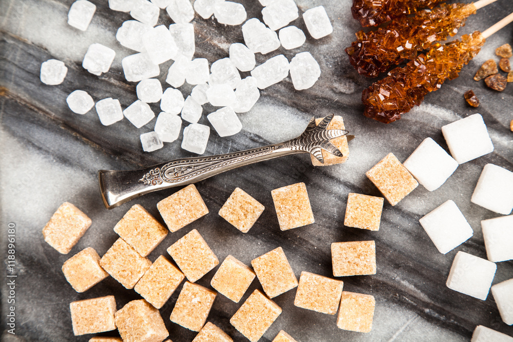 DIfferent types of sugar Stock Photo | Adobe Stock