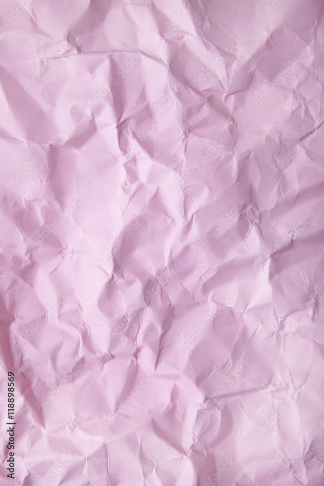 A full page of scrunched up pastel pink wrapping paper texture Stock ...
