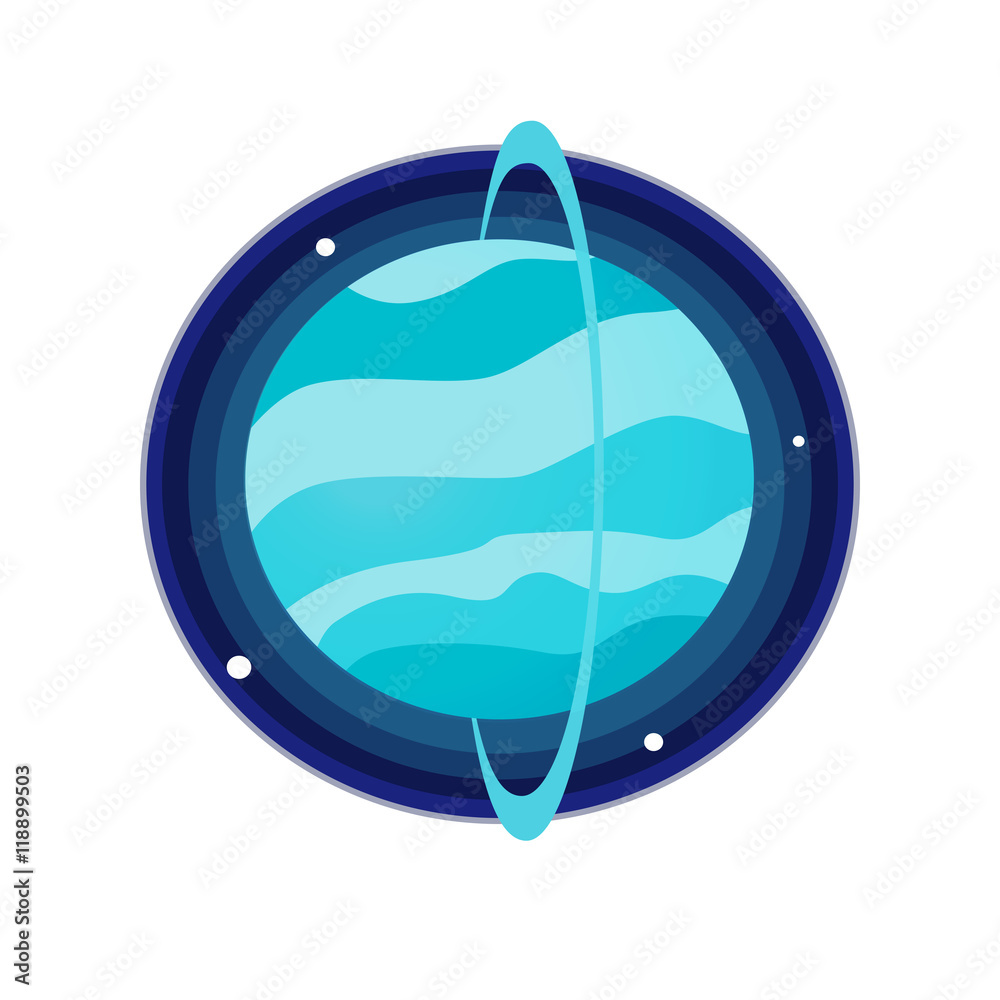 Neptune icon Stock Vector | Adobe Stock