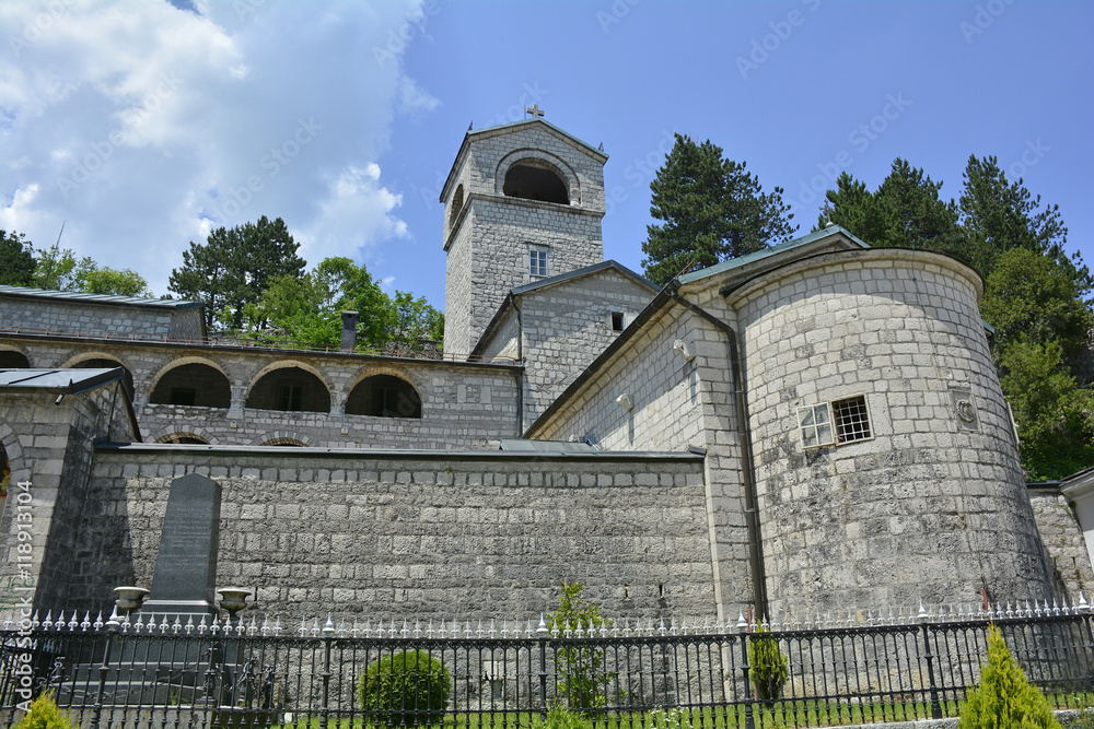 The Serbian Orthodox Monastery in the old royal capital of Montenegro ...