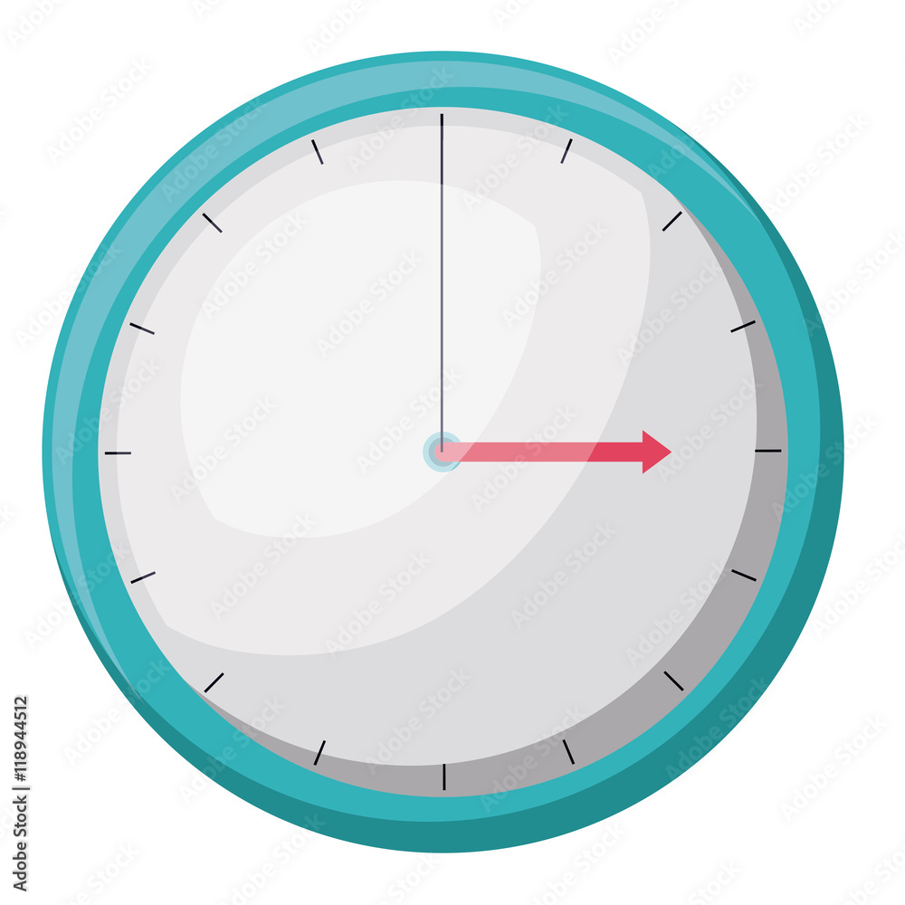 clock time circle arrow hour minute icon. Isolated and Flat design ...