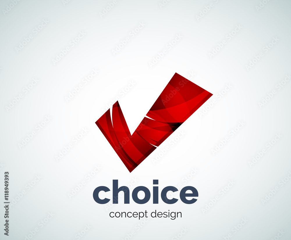 Tick logo template Stock Vector | Adobe Stock