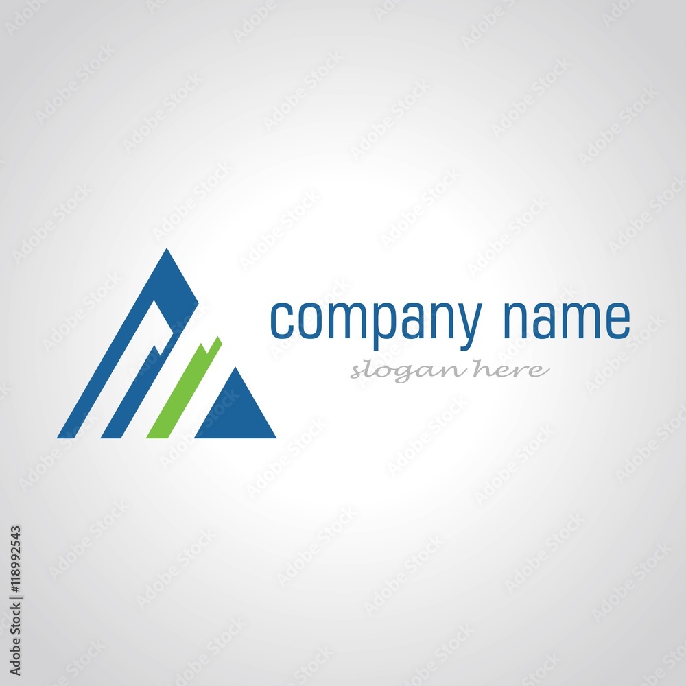 triangle company logo Stock Vector | Adobe Stock