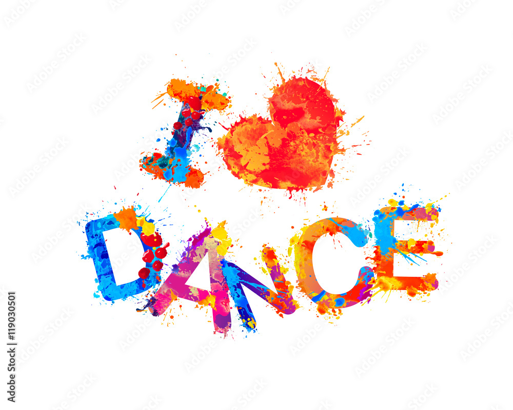I love dance. Vector Stock Vector | Adobe Stock