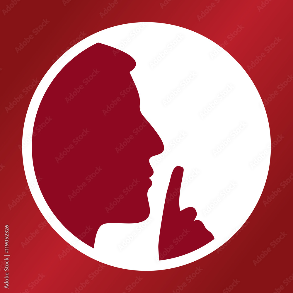 Shhh Sign Vector