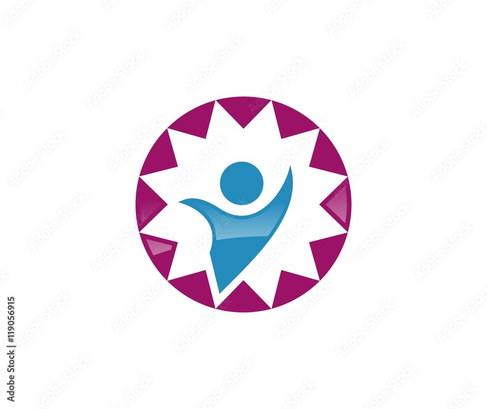 Man logo Stock Vector | Adobe Stock