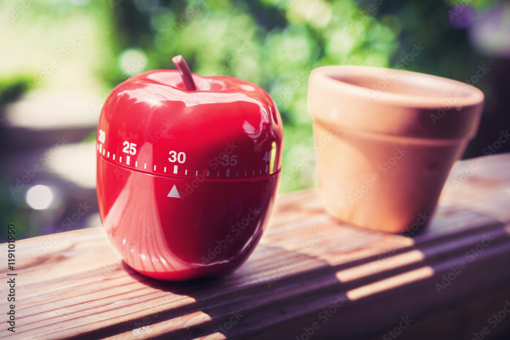 Fotografia do Stock: 30 Minute Kitchen Egg Timer in Apple Shape ...