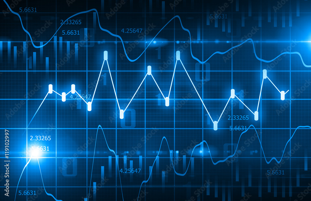 Stock Market Chart Background Stock Illustration | Adobe Stock