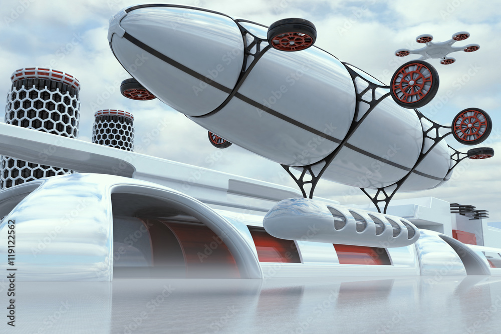 Futuristic Airship