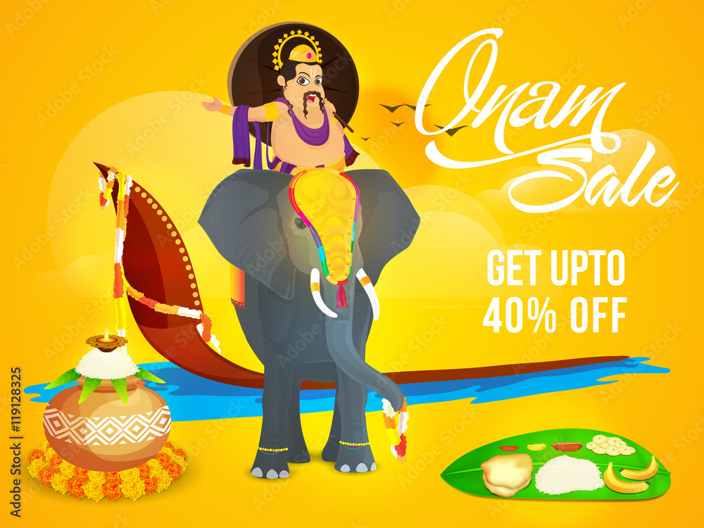 Onam Sale Poster, Banner or Flyer design. Stock Vector | Adobe Stock