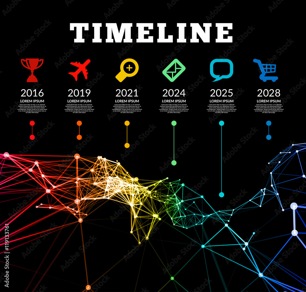 Timeline infographic vector illustration Stock Vector | Adobe Stock
