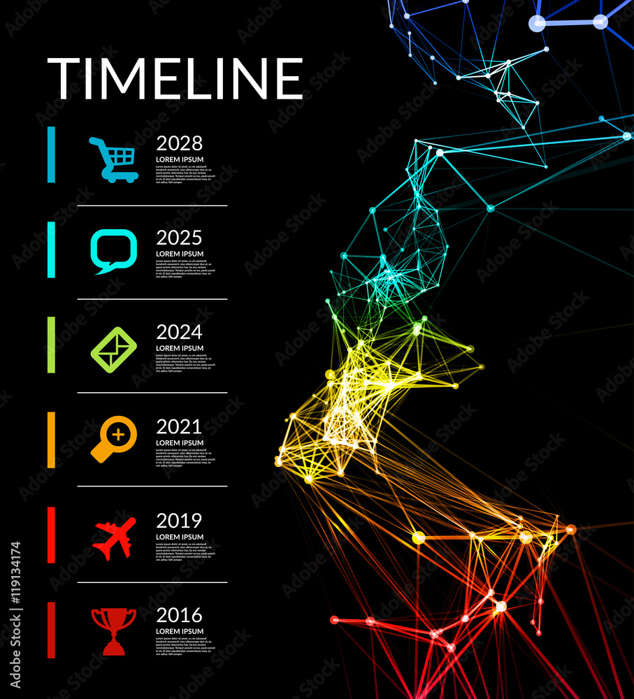 Timeline infographic vector illustration Stock Vector | Adobe Stock