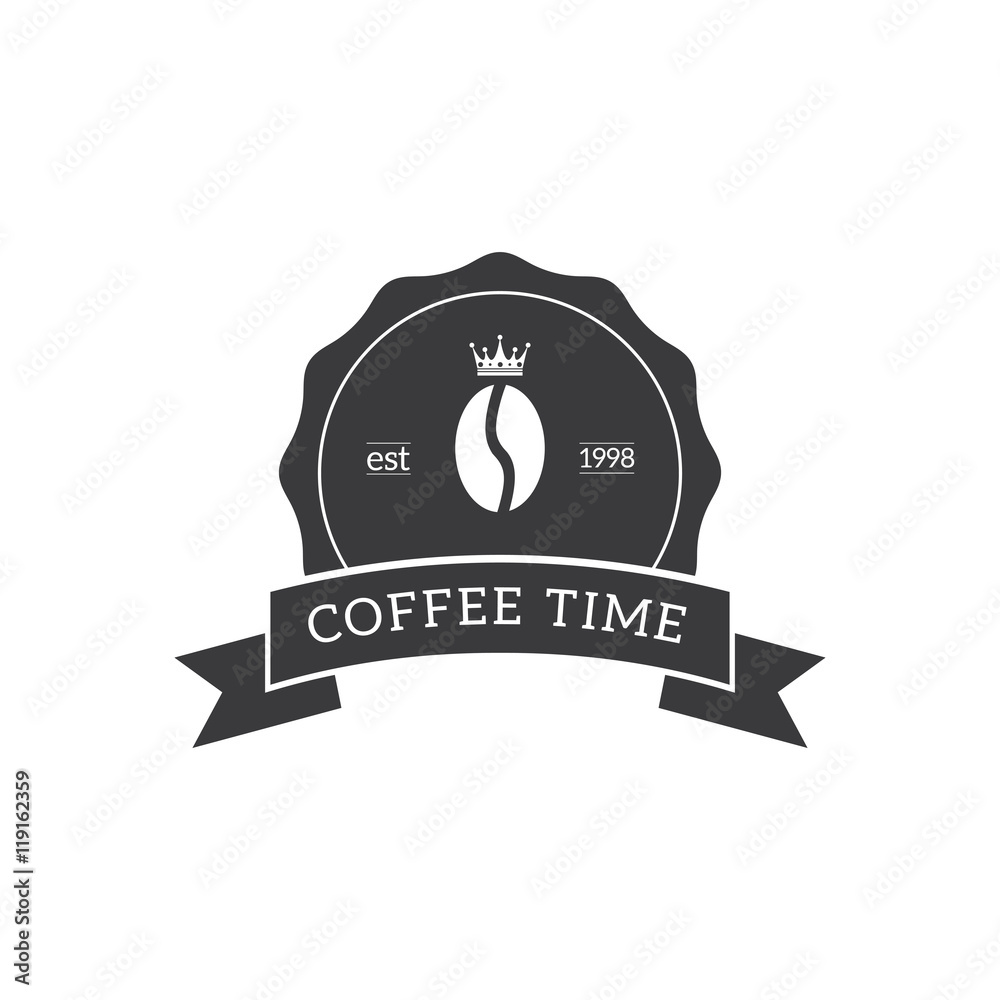 Coffee Logo Badge Vintage and Retro Concept Design v.10 Stock Vector ...