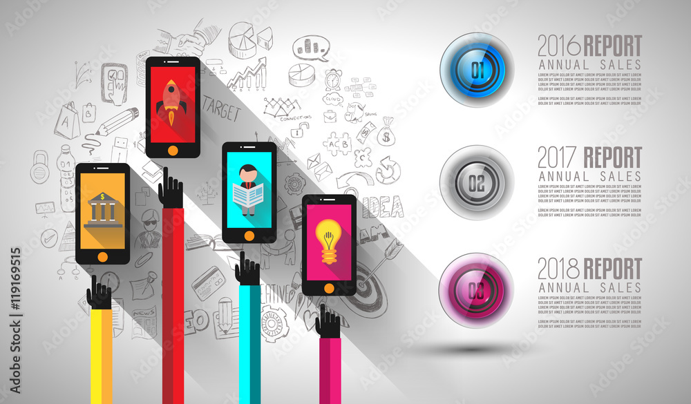 Clean Infographic Layout Template for data and information analysis ...