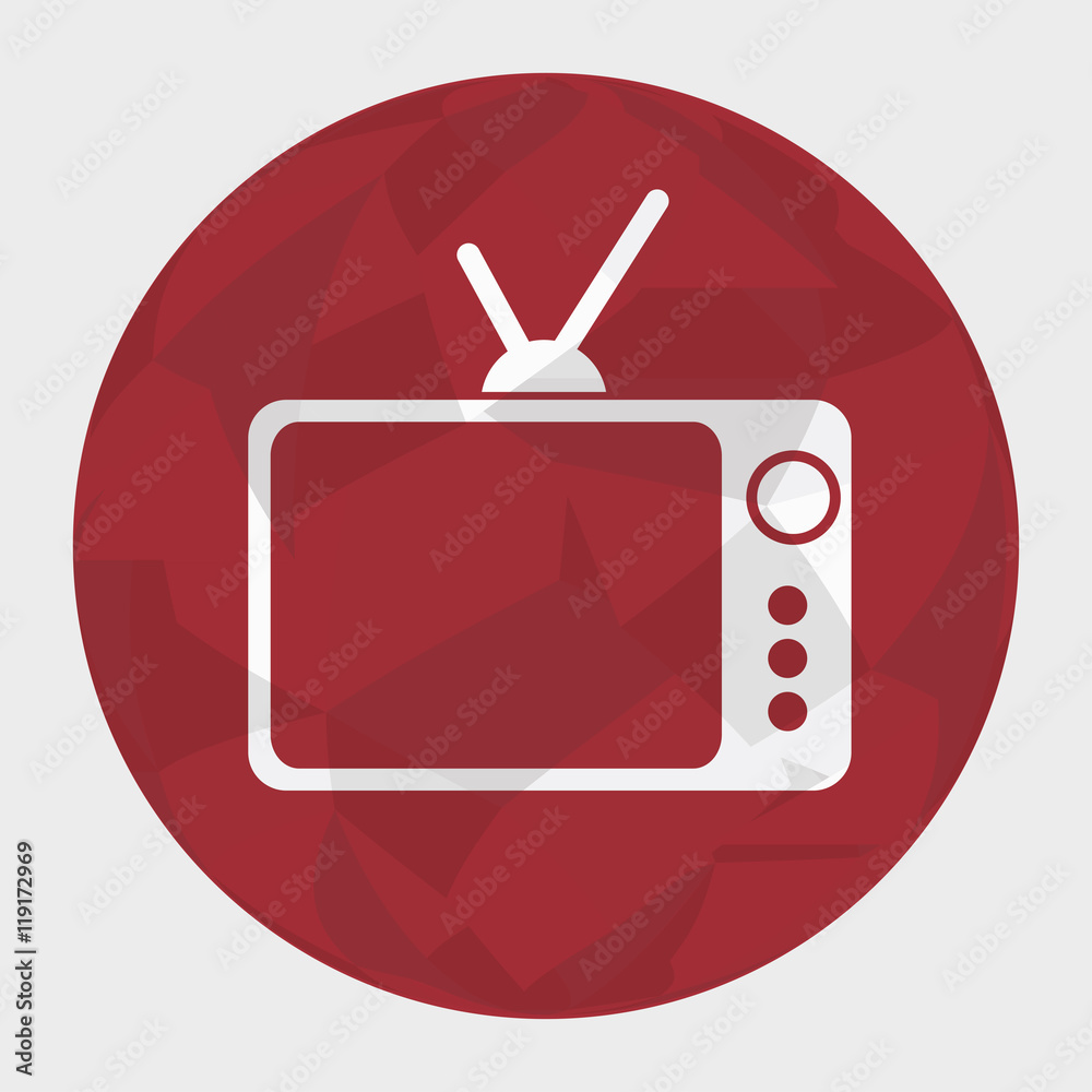 retro tv silhouette icon vector illustration graphic Stock Vector ...