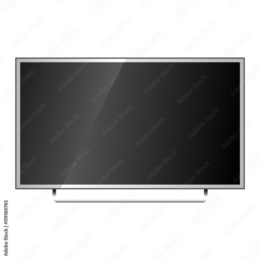 TV screen lcd monitor template vector illustration. Electronic device ...