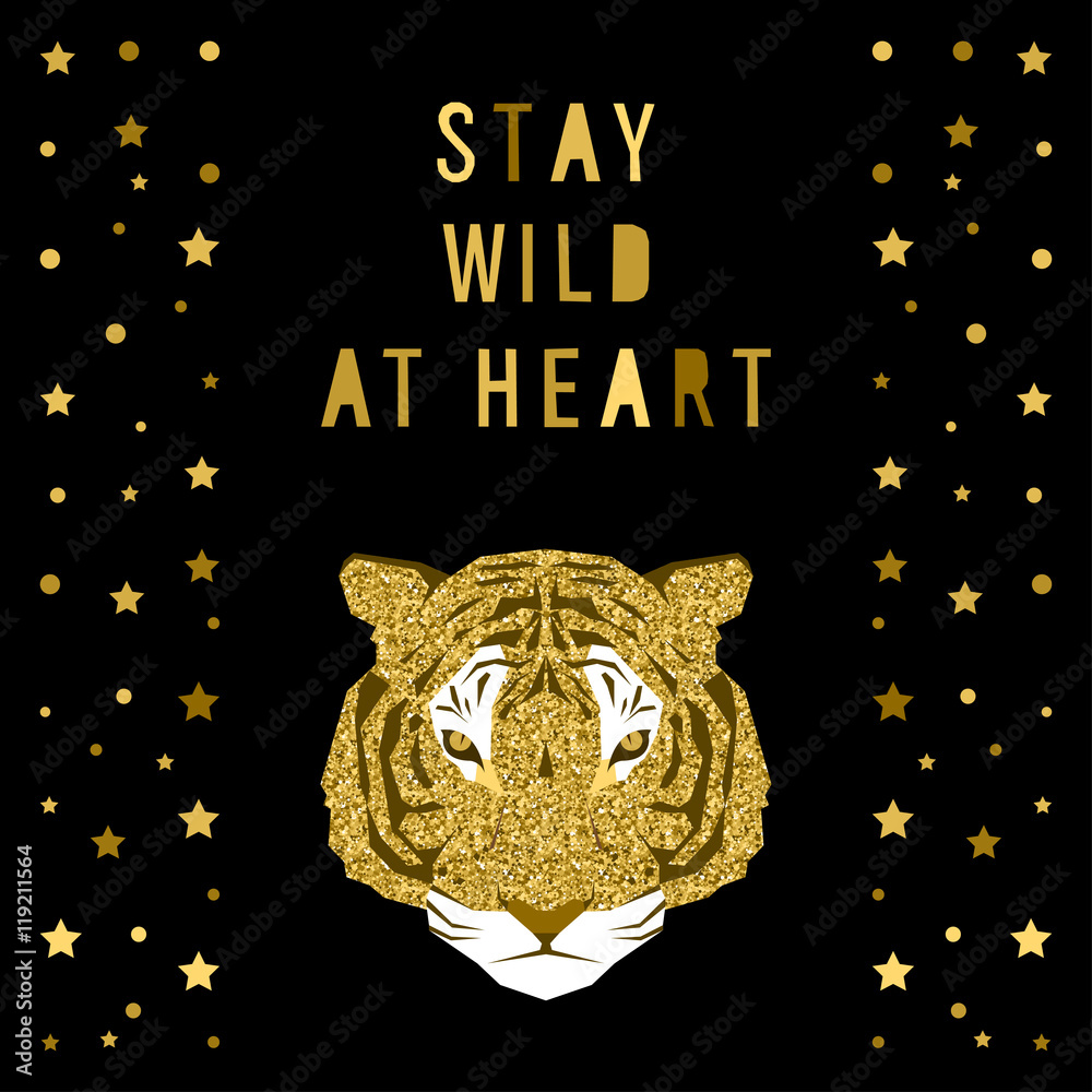 Abstract gold tiger card background. Sparkle glitter texture. Stock ...