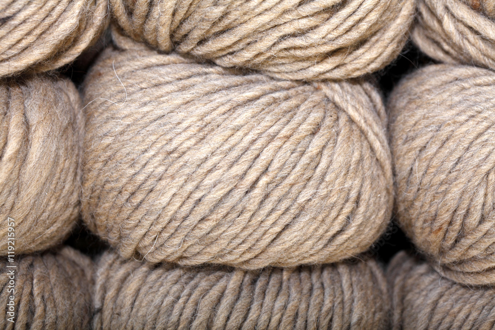Wollknäuel Stock-Foto | Adobe Stock