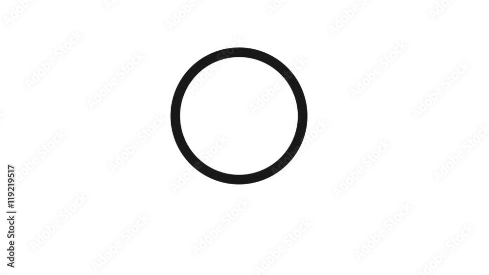 loading screen circular, black and dark gray on white background - 4k ...
