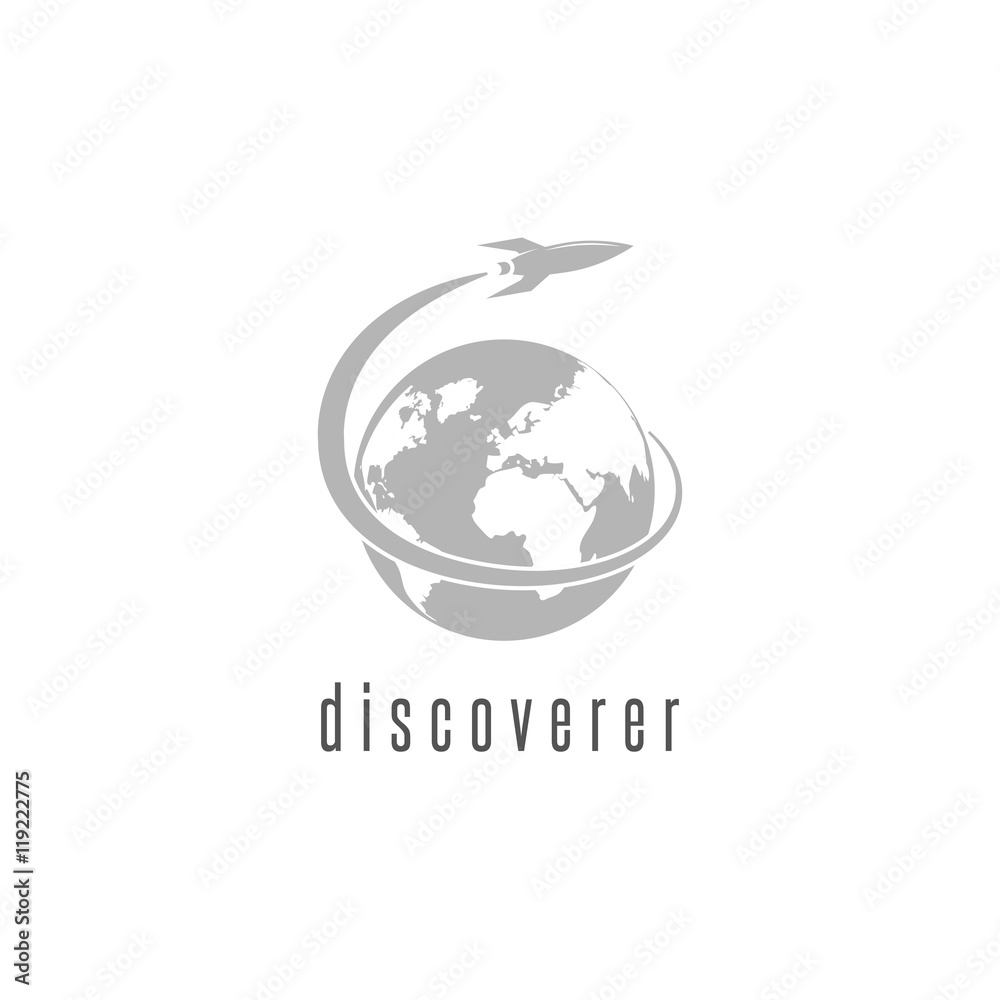 Rocket logo world discovery space shuttle spaceship, International Day ...