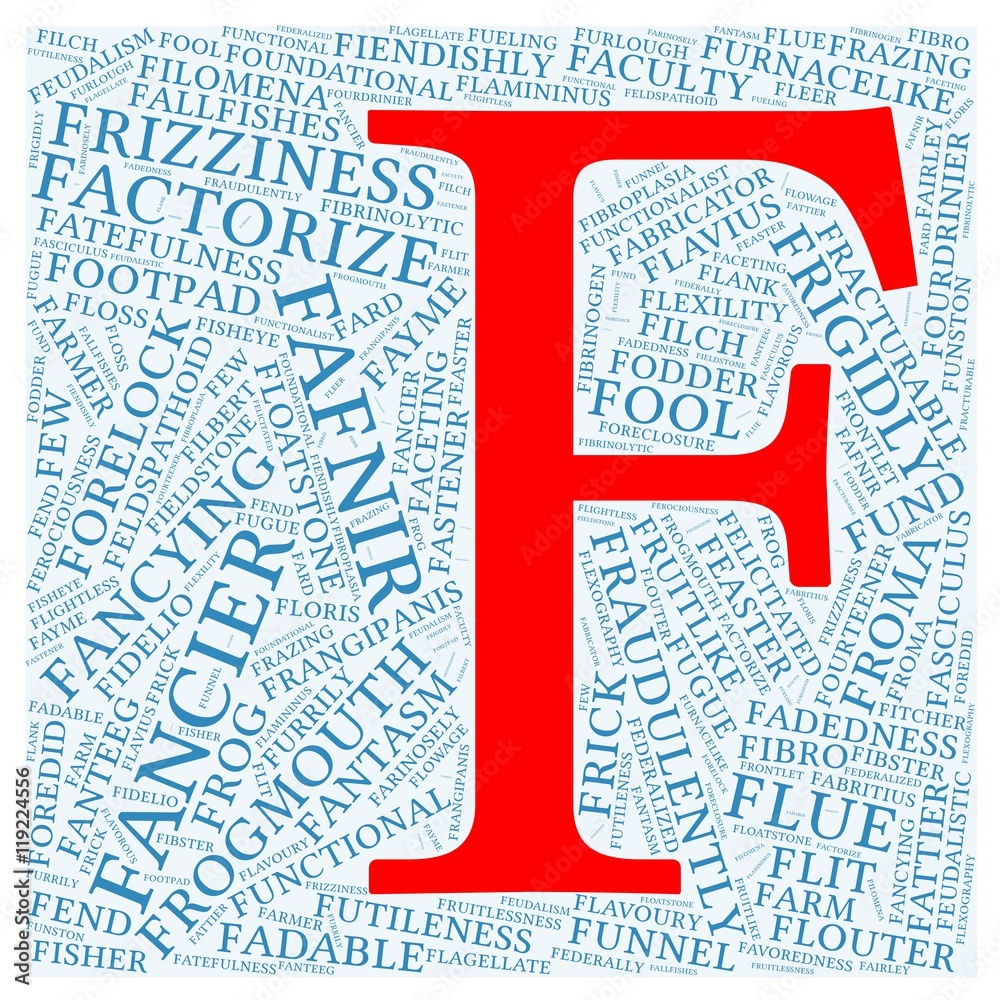 Words Start With Letter F