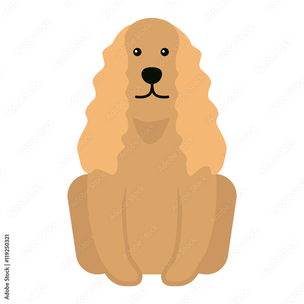 Vector illustration of different dogs breed isolated on white ...