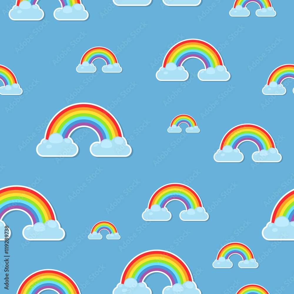 Rainbow And Cloud Graphic