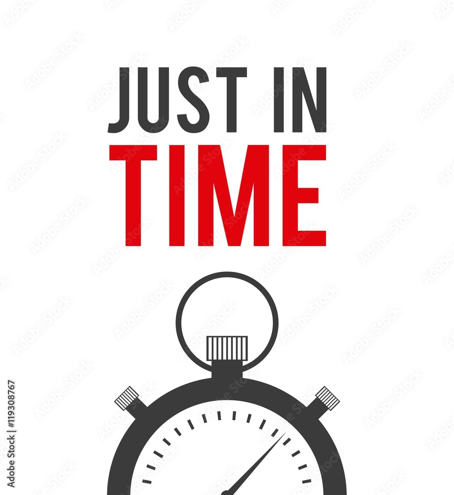 just in time label chronometer Stock Vector | Adobe Stock