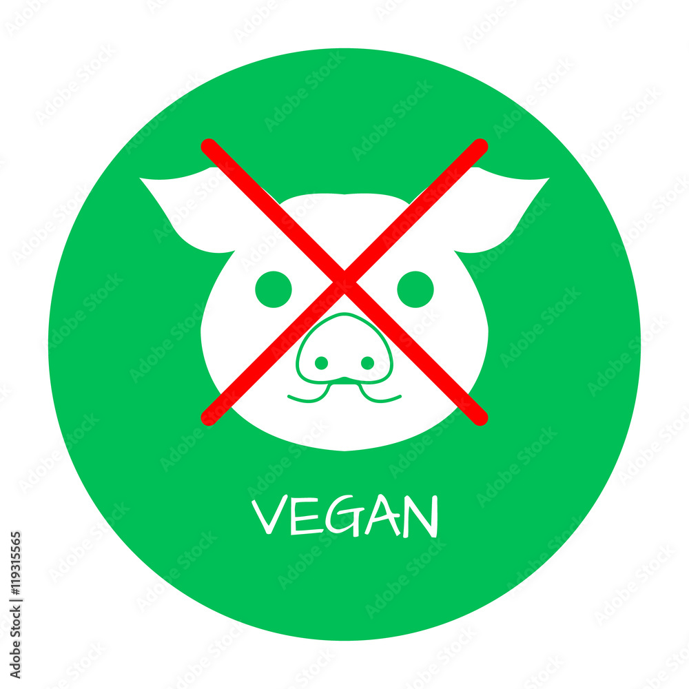 Vegan Free Label. Food intolerance symbols. Vector illustration. Stock ...