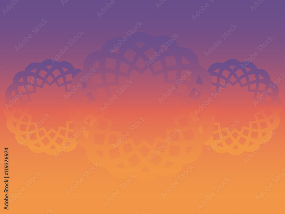 Abstract design vector. Art illustration. Colored background. Orange ...