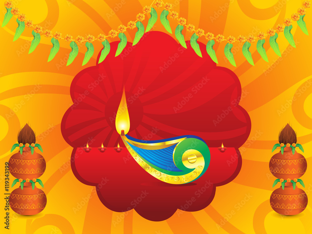 abstract artistic indian celebration background Stock Vector | Adobe Stock