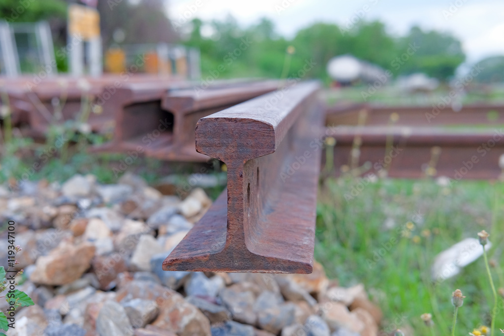Rail beam cross Section Stock Photo | Adobe Stock