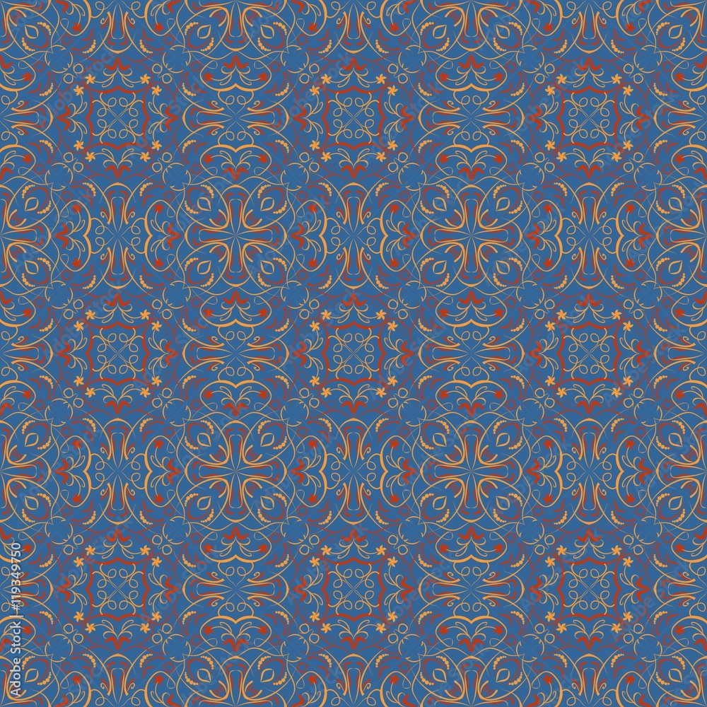 Fine oriental patterns in natural soft colors. Seamless oriental ...