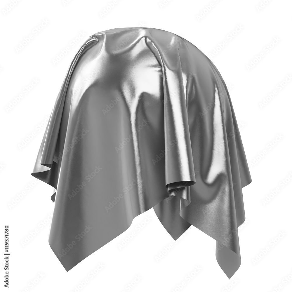 Sphere covered with golden shiny fabric Stock Illustration | Adobe Stock