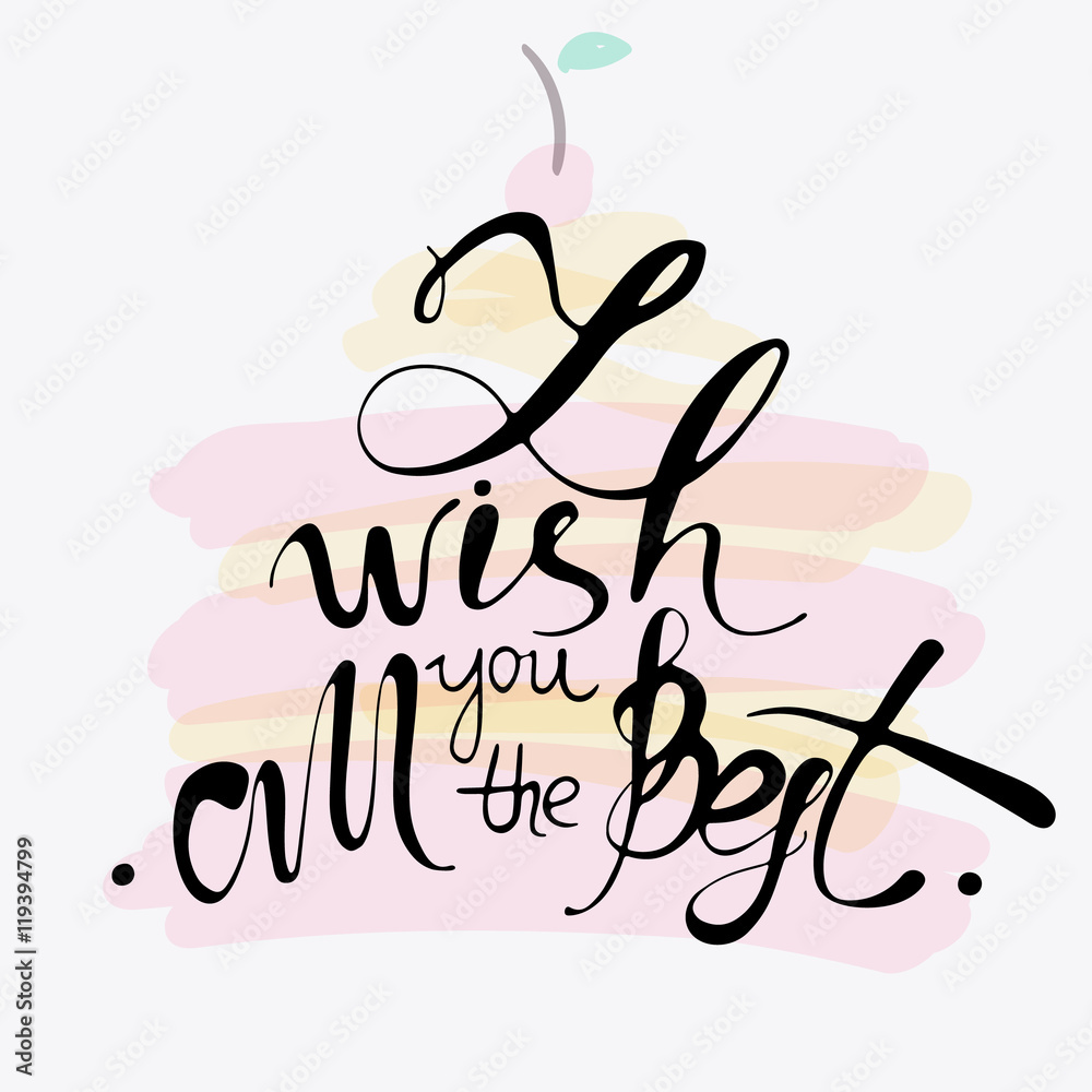 Modern hand drawn calligraphy. Typography poster design. Lettering for ...